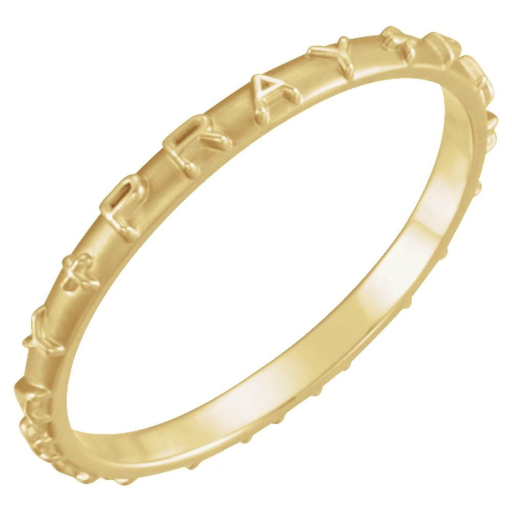 10k Yellow Gold Pray Religious Spiritual Fashion Ring Fine Jewelry For ...
