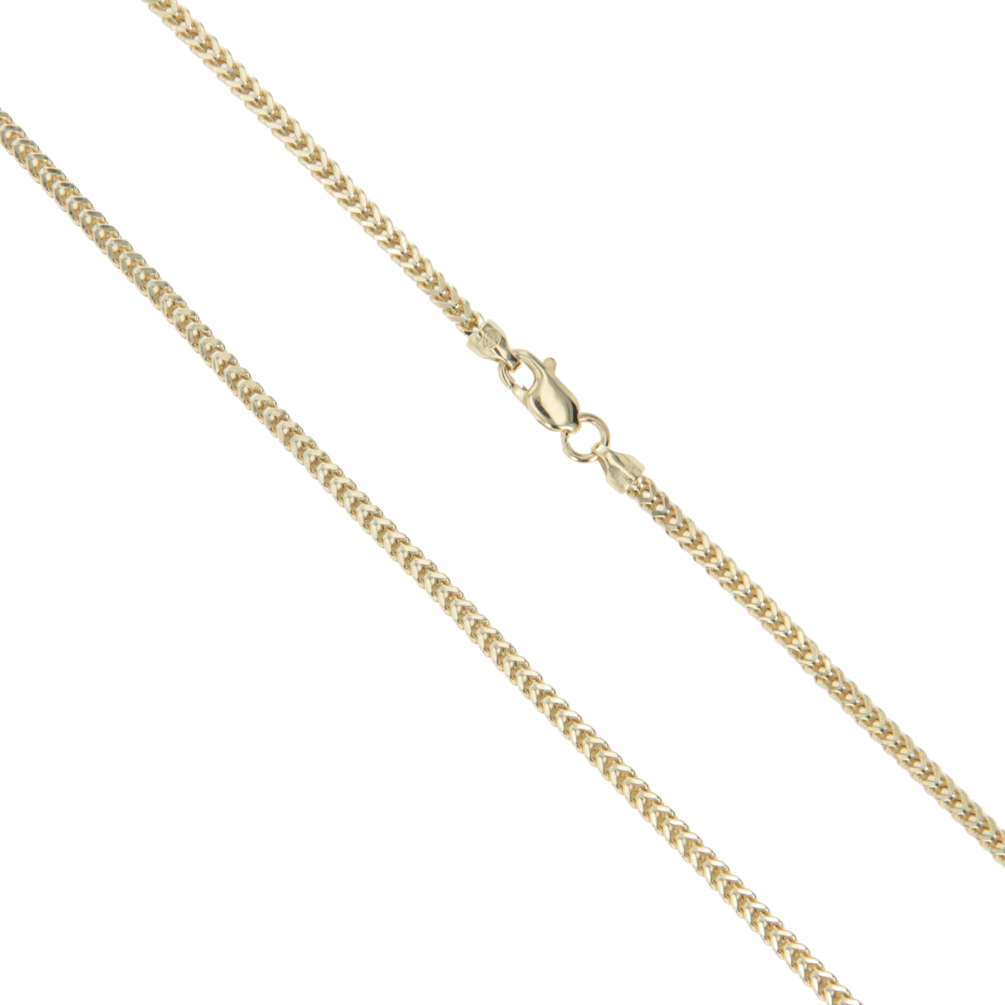 10k Yellow Gold Solid Franco Wheat Rope Chain 1mm Necklace 24" Jewelry ...
