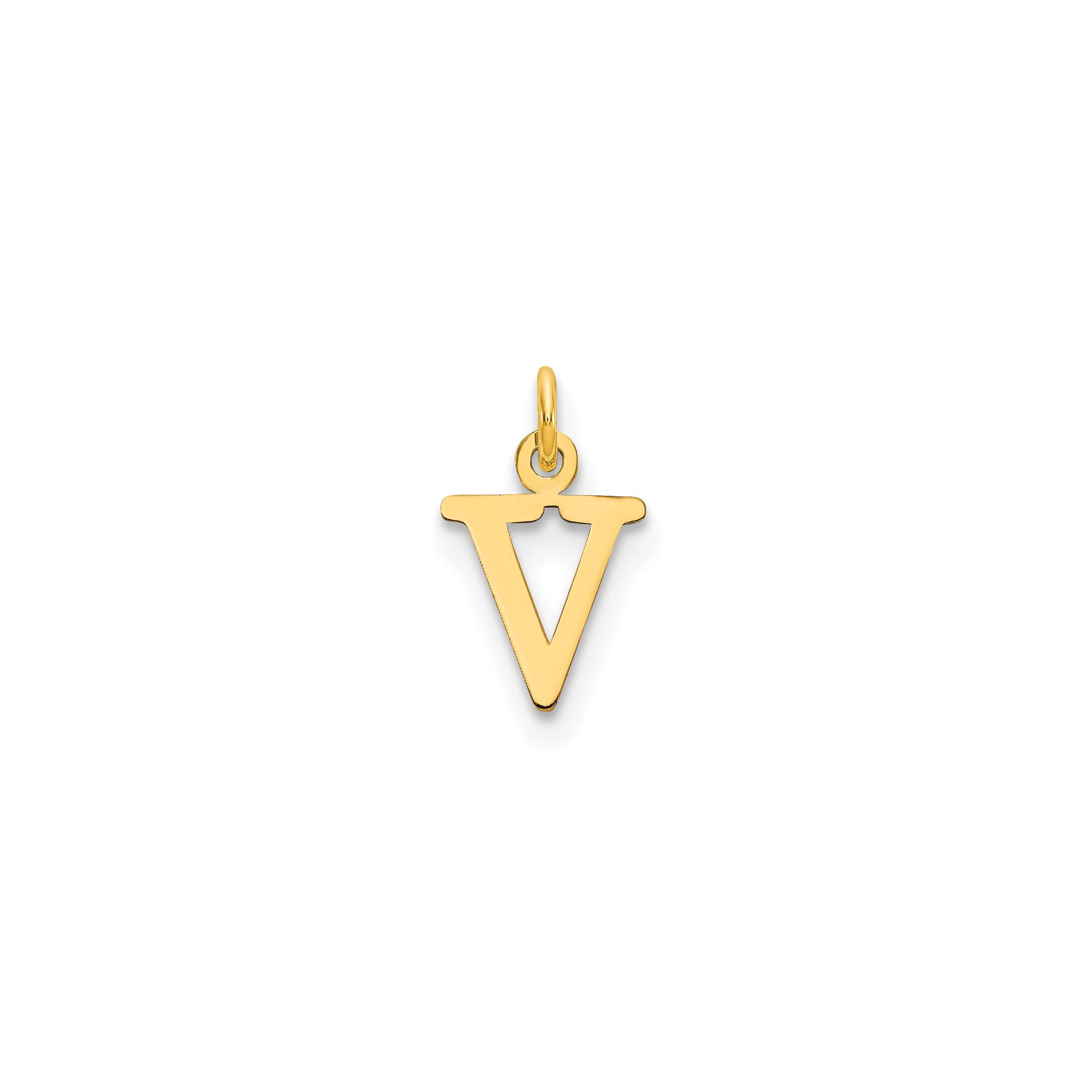 10k Yellow Gold Water Element Pendant with Inverted Triangle Symbol ...