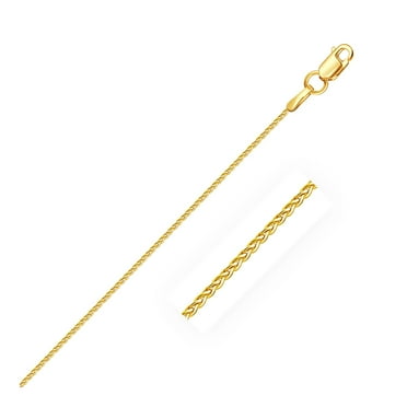 Primal Gold 10 Karat Yellow Gold 0.95mm Parisian 20-inch Wheat Chain ...