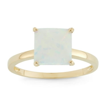10k gold round gemstone ring - Walmart.com