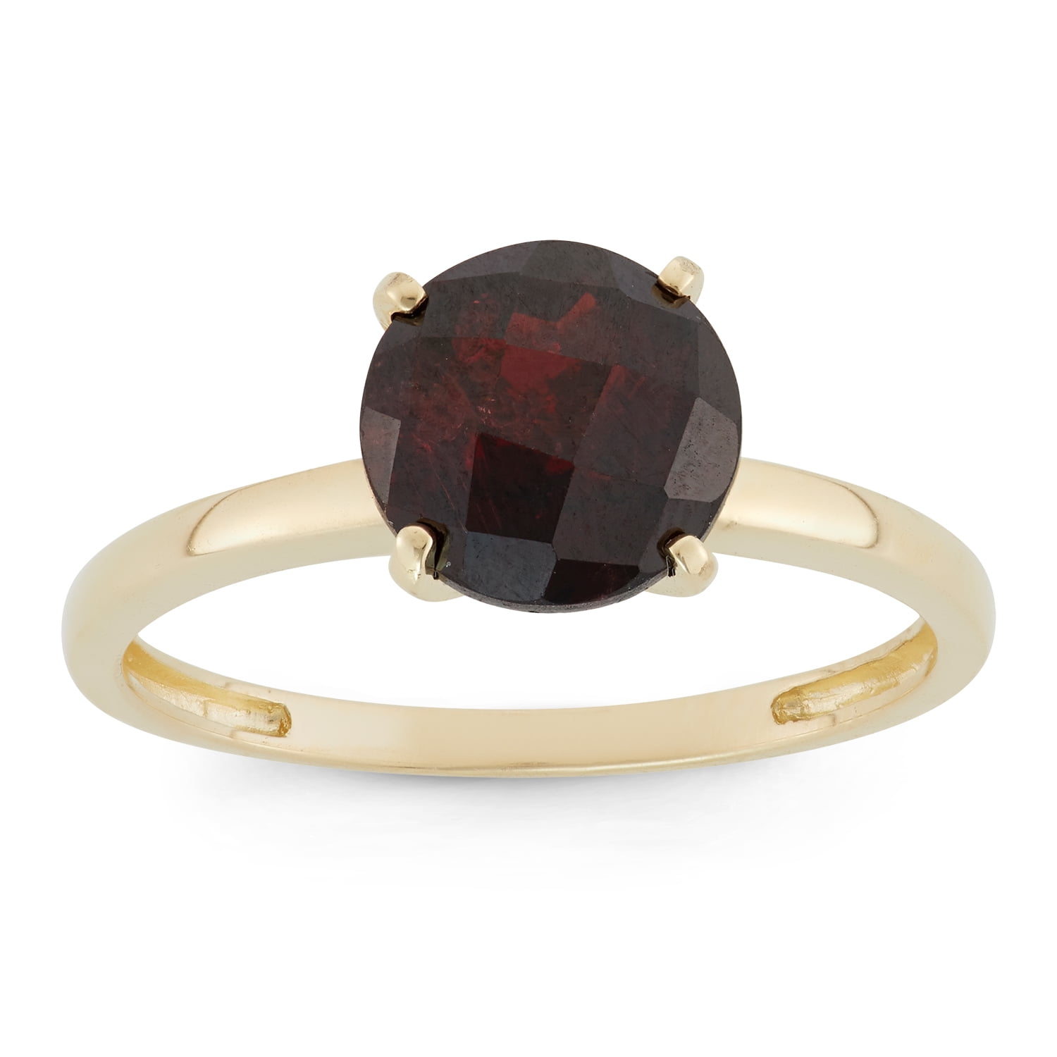 10k gold round gemstone ring - Walmart.com