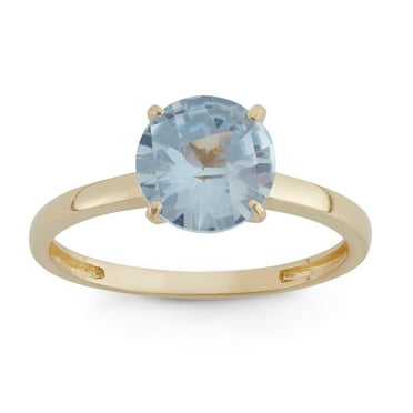 10k gold round gemstone ring - Walmart.com