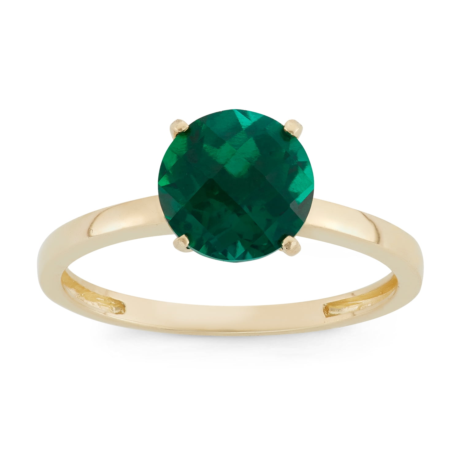 10k gold round gemstone ring - Walmart.com