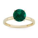 10k gold round gemstone ring - Walmart.com
