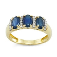 10k gold cushion cut gemstone ring - Walmart.com