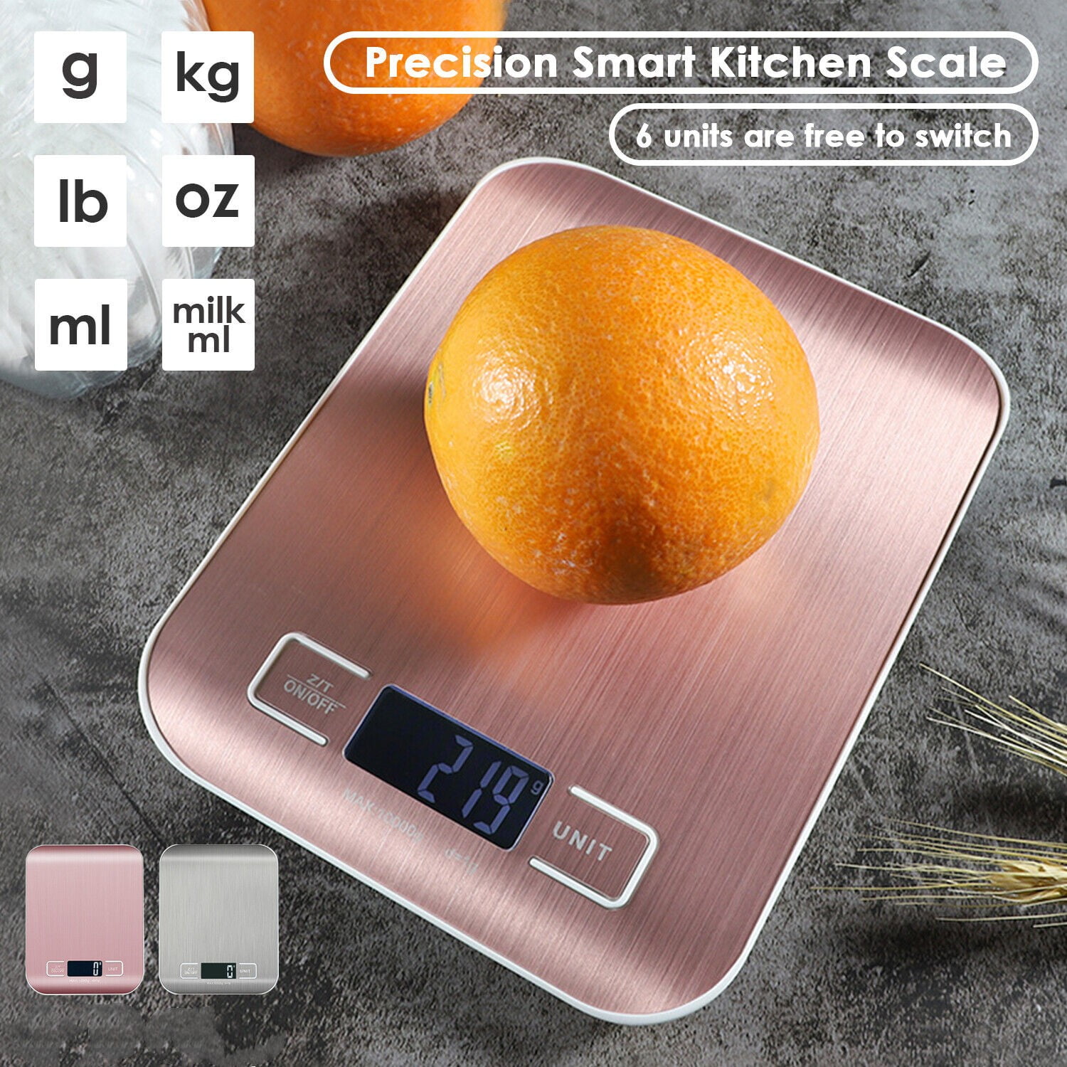 10kg/22 lb Stainless Steel Food Electronic Scale LCD Dispaly Electronic ...