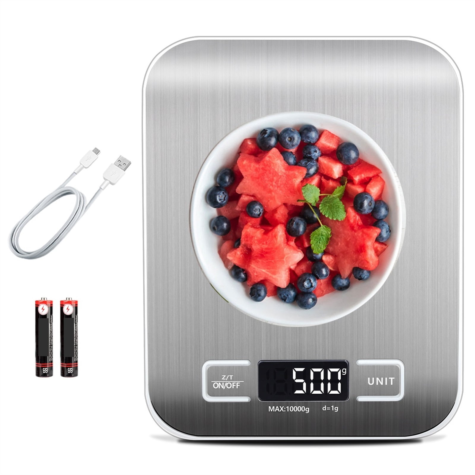 10kg Mini Electronic Digital Scale, Stainless Steel Weighing Platform ...