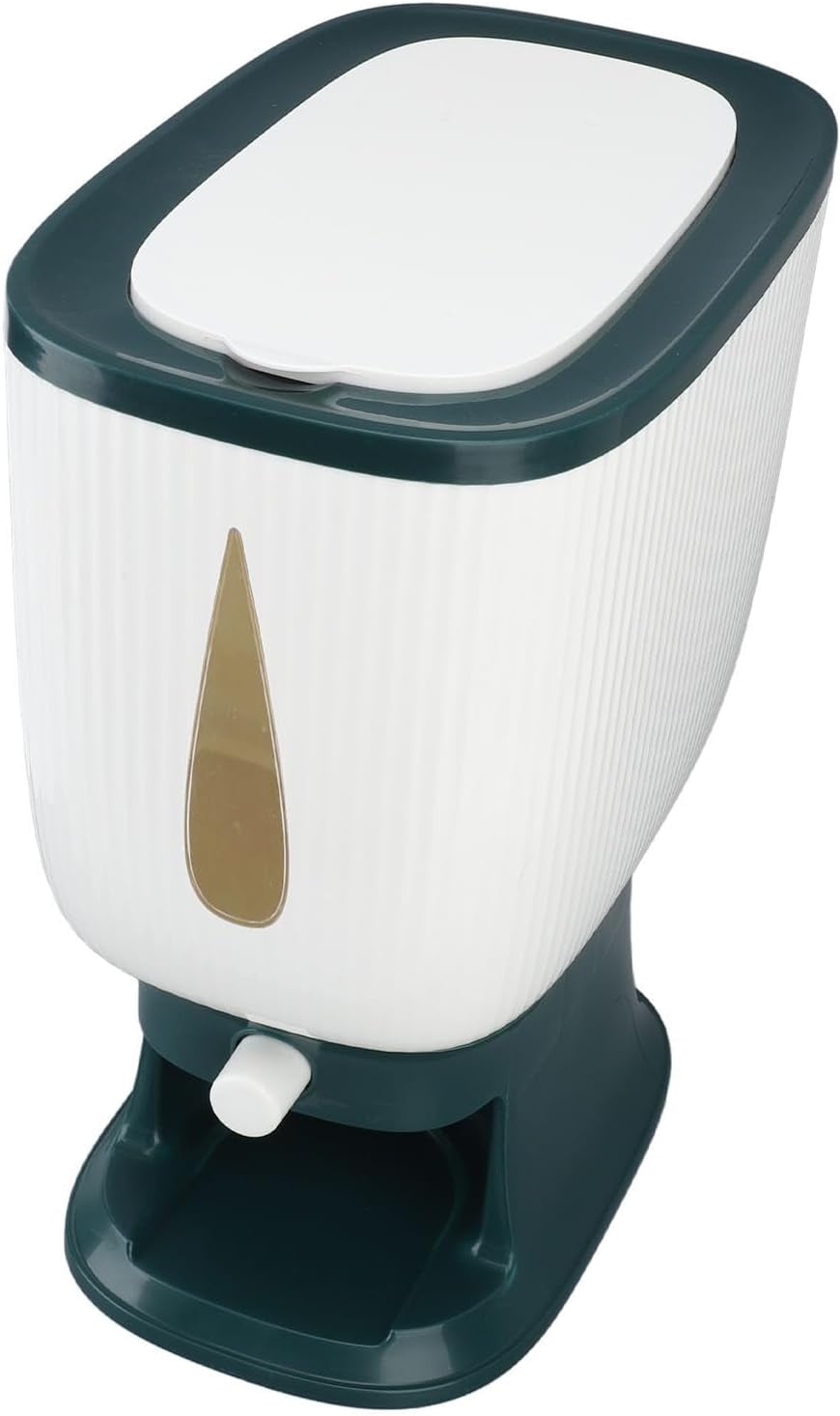 10kg Rice Dispenser, Home Rice Dispenser with Measuring Cup, Flour Container Stable Transparent ...