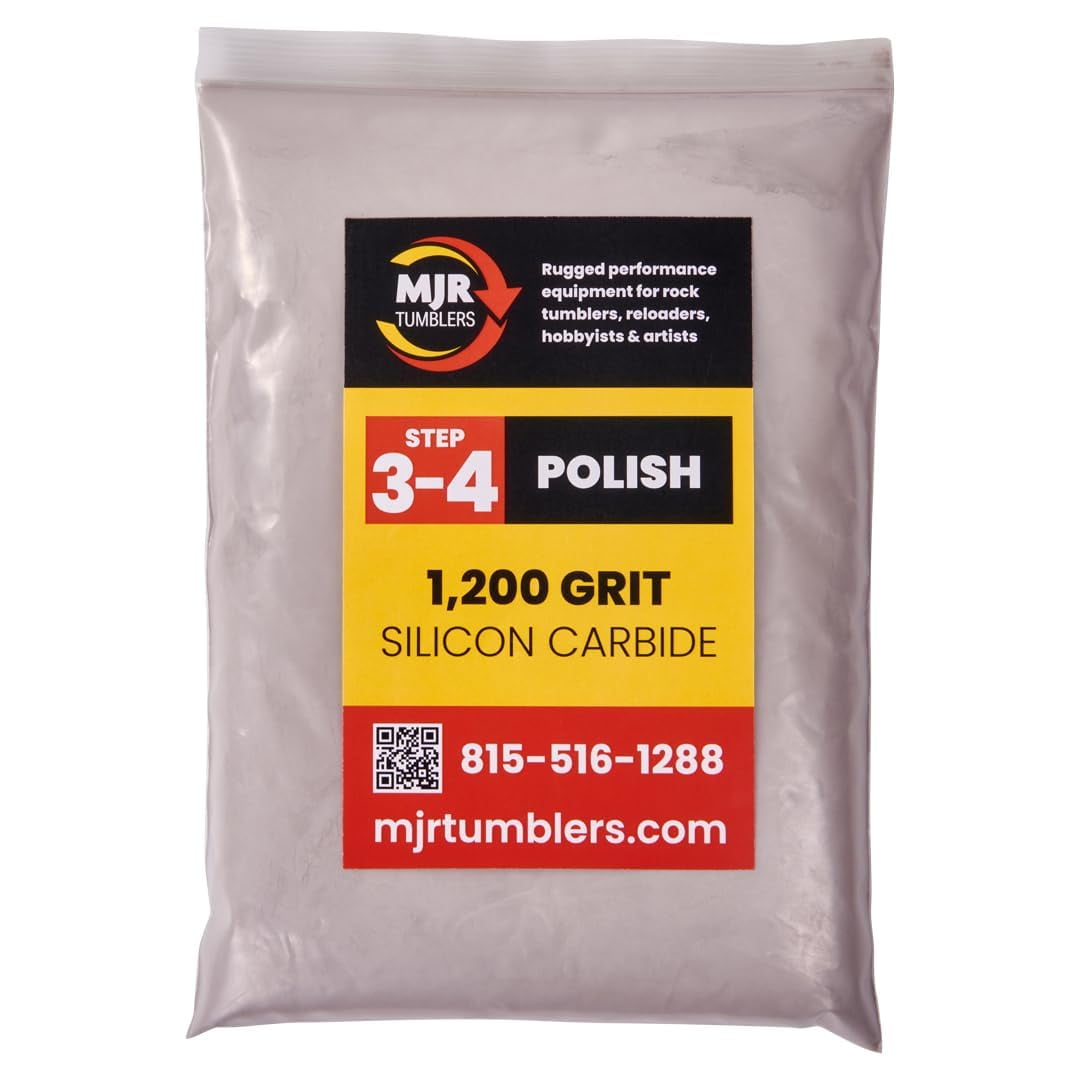 10lb of MJR Tumblers Premium 1200 Silicon Carbide Rock Polishing Grit ...