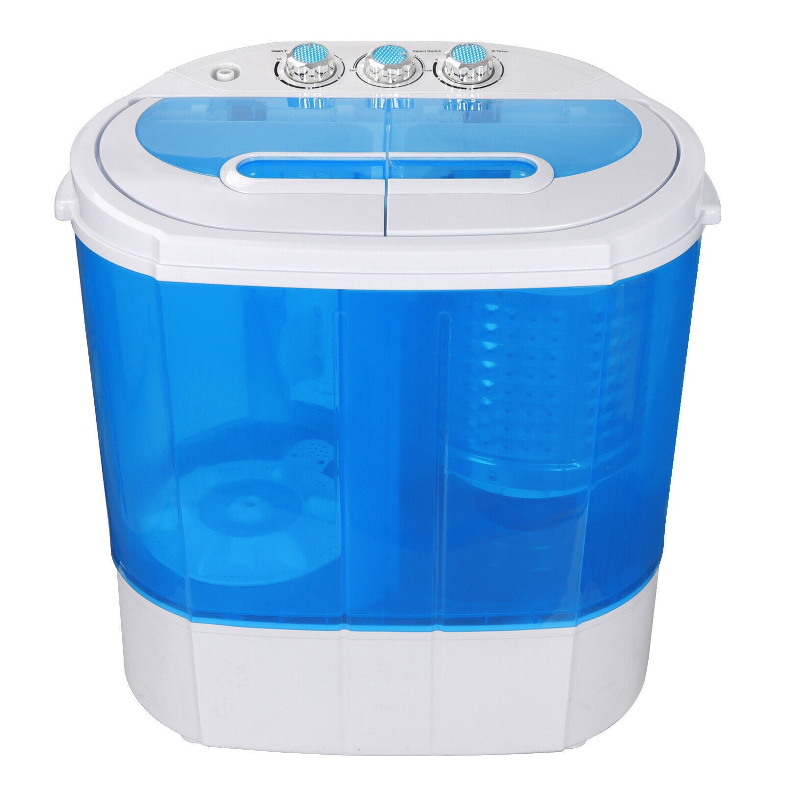 10lbs Mini Portable Compact Washing Machine Spin-Dry Laundry Two Tub ...