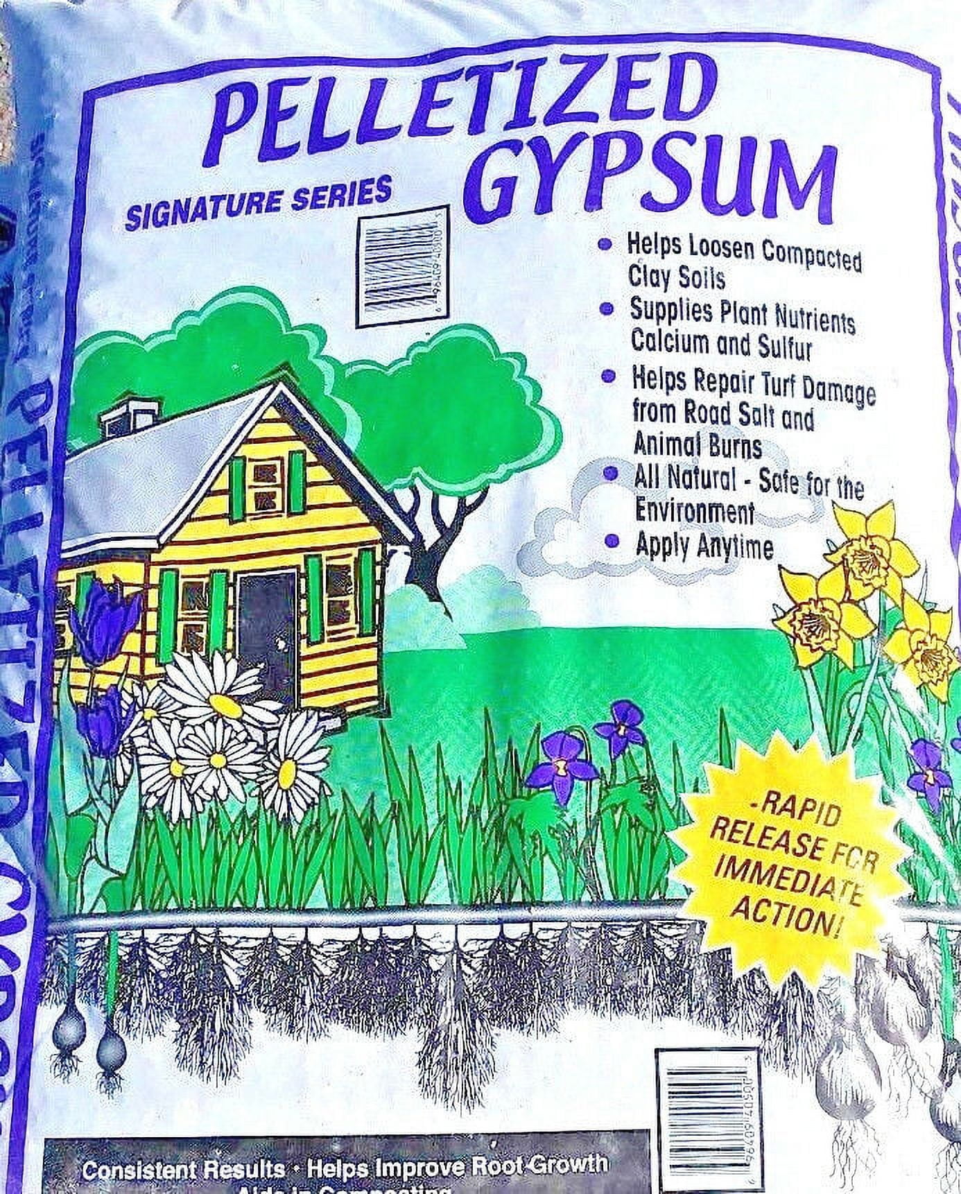 10lbs PELLETIZED Gypsum Pellet FAST ACTING Garden Lawn Fertility ...