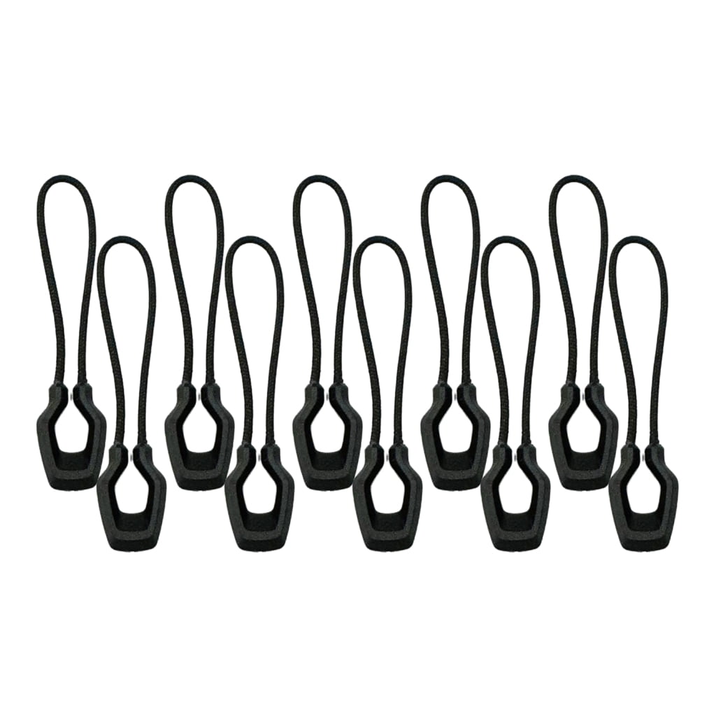 10lots Nylons Zippers Pull Rope Zippers Head Extension Cord Pull ...