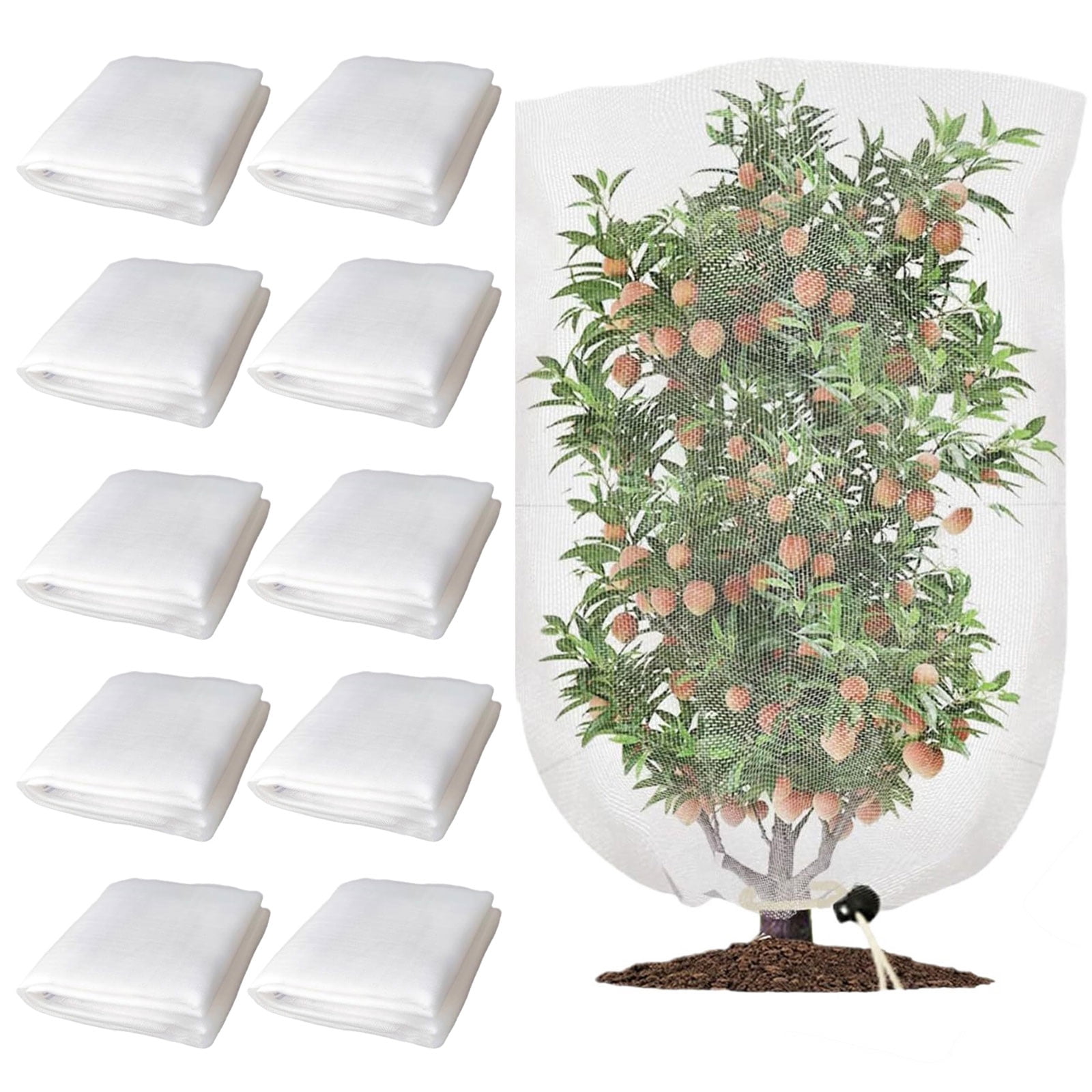 10lots Weatherproofed Farminiog Net Fruits Tree Net for Crop Growth ...