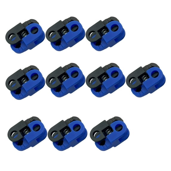 10lots Toggle Clamps Stopper Clip Clasp Spring Cord Lock Sportswears ...