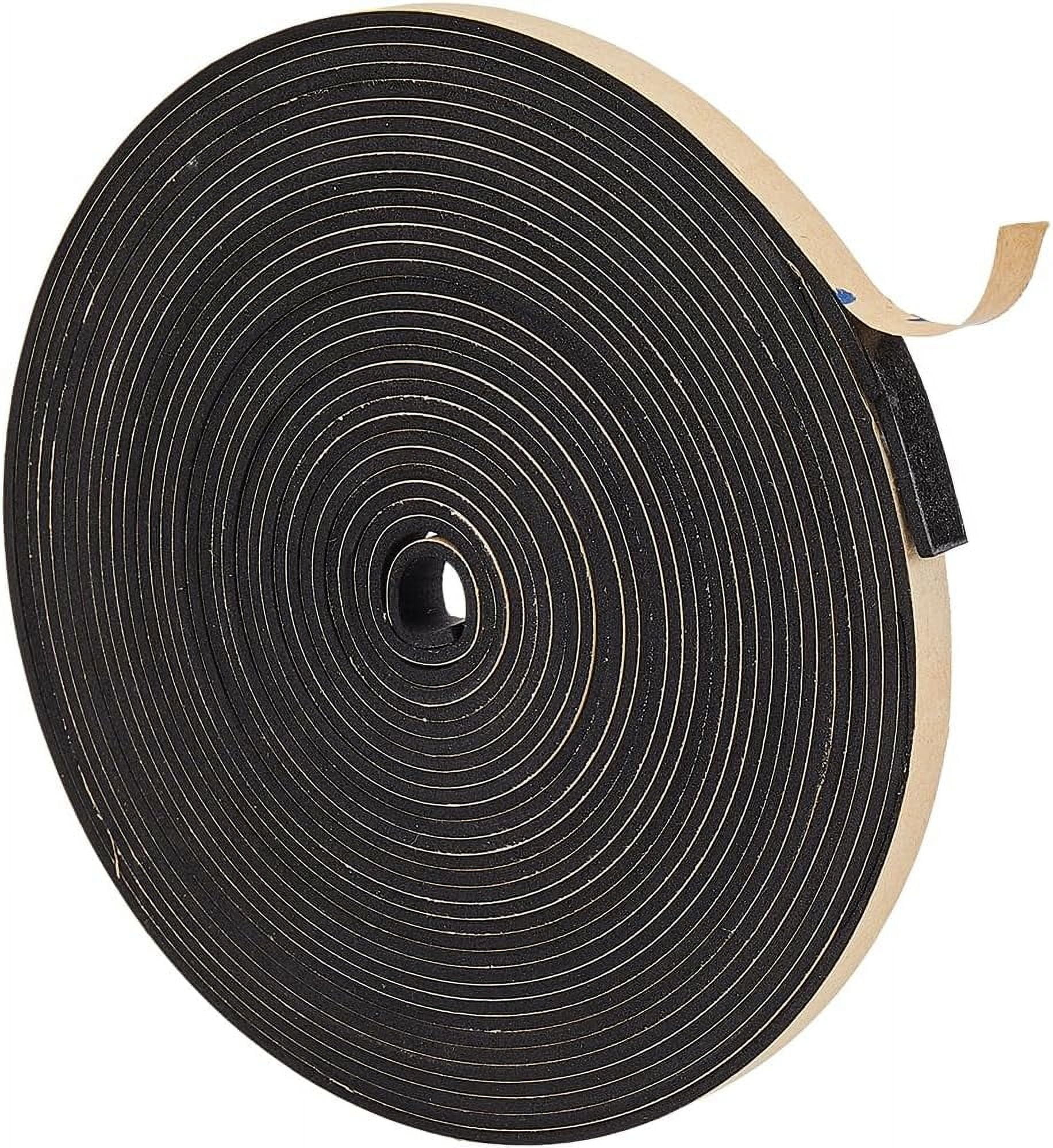 10m*10mm*2.5mm Foam Insulation Tape Self Adhesive Black Soundproofing ...