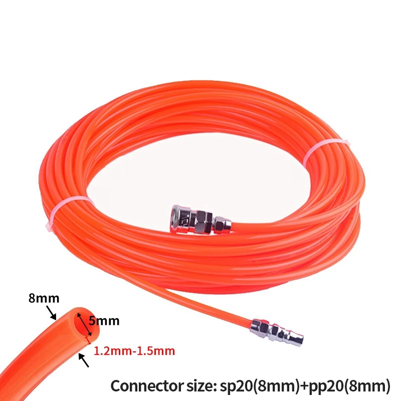 10m/15m/20m Meters Pneumatic Tube 8*5mm Air Tubing Pipe Line Hose Air ...