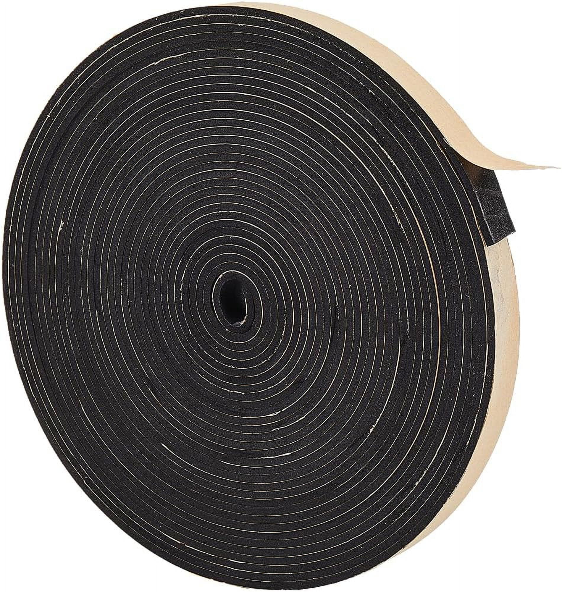 10m*15mm*3mm Foam Insulation Tape Self Adhesive Black Soundproofing ...