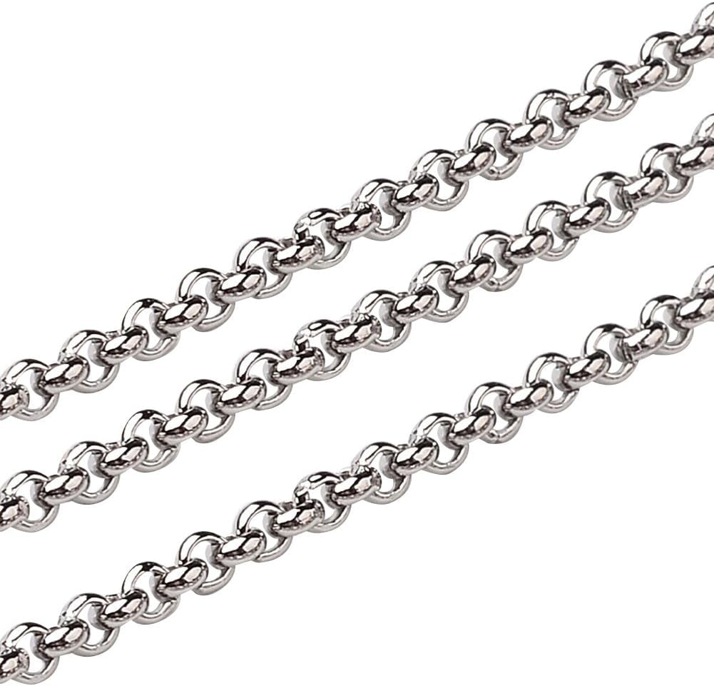 10m 304 Stainless Steel Cross Chains Decorative Chains for Jewelry ...
