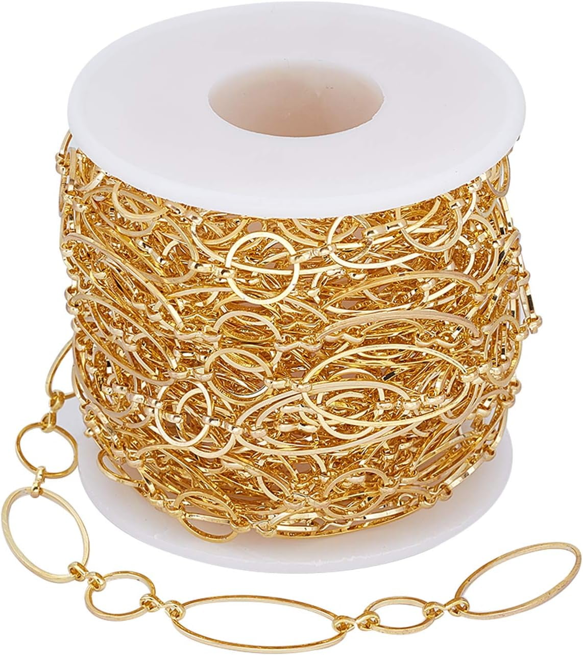 10m/32.80 Feet Golden Chains Brass Handmade Chains 1 Roll Chains for ...