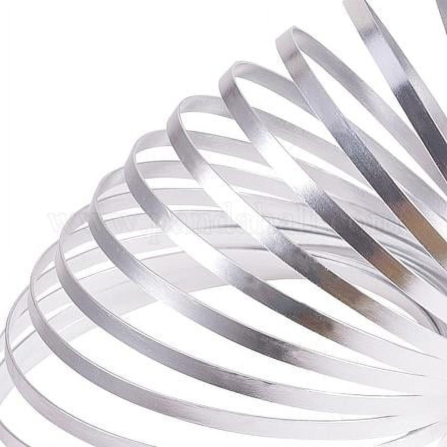 10m 33FT Silver Aluminum Flat Wire Anodized Flat Artistic Wire for ...