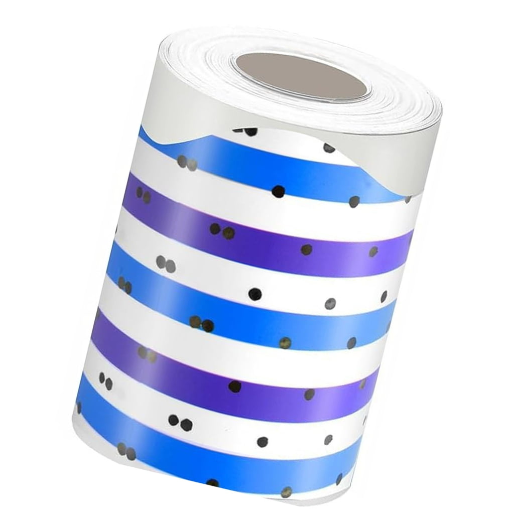 10m Adhesive Bulletin Board Trim for Classroom Decorations Colorful ...
