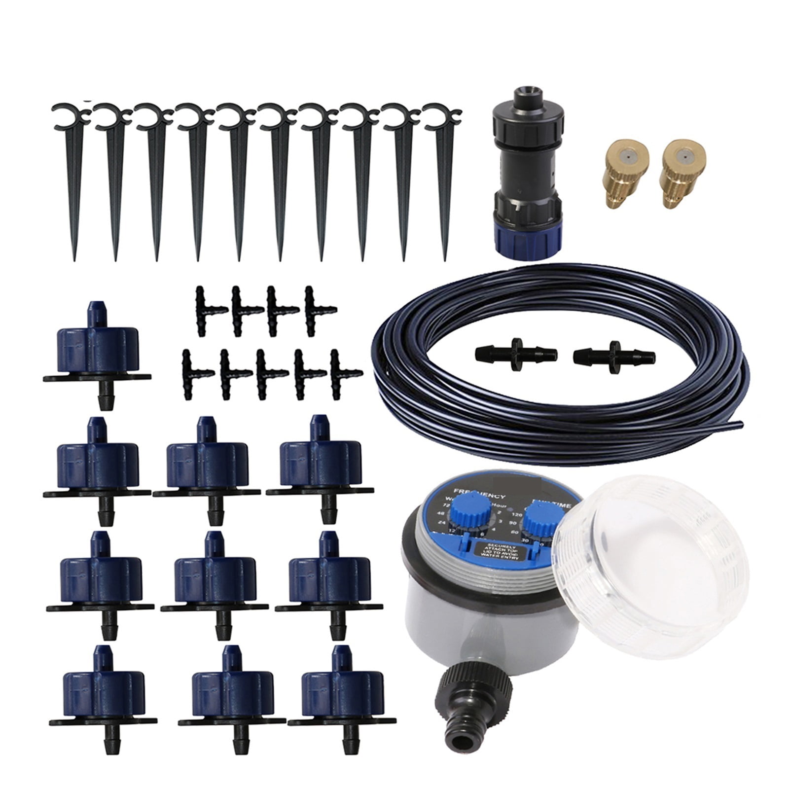 10m Automatic Micro Drip Irrigation System Garden Dripper Set Watering ...