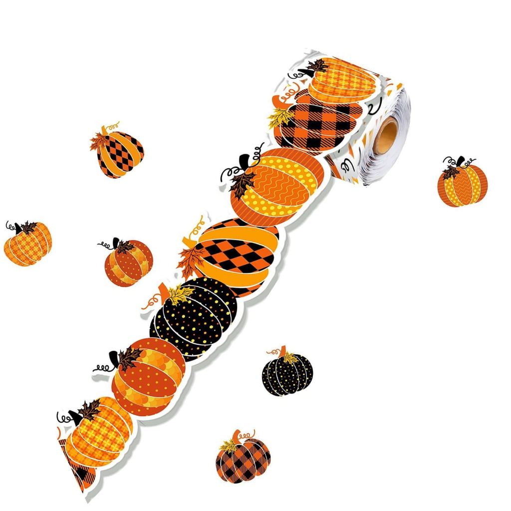 10m Autumn Bulletin Board Border Pumpkin Bulletins Border Trim for ...
