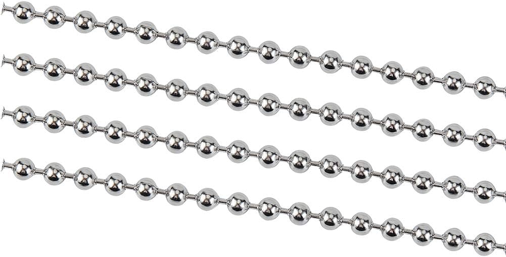 10m Ball Chain Stainless Steel Beaded Chain Necklace Chain for ...