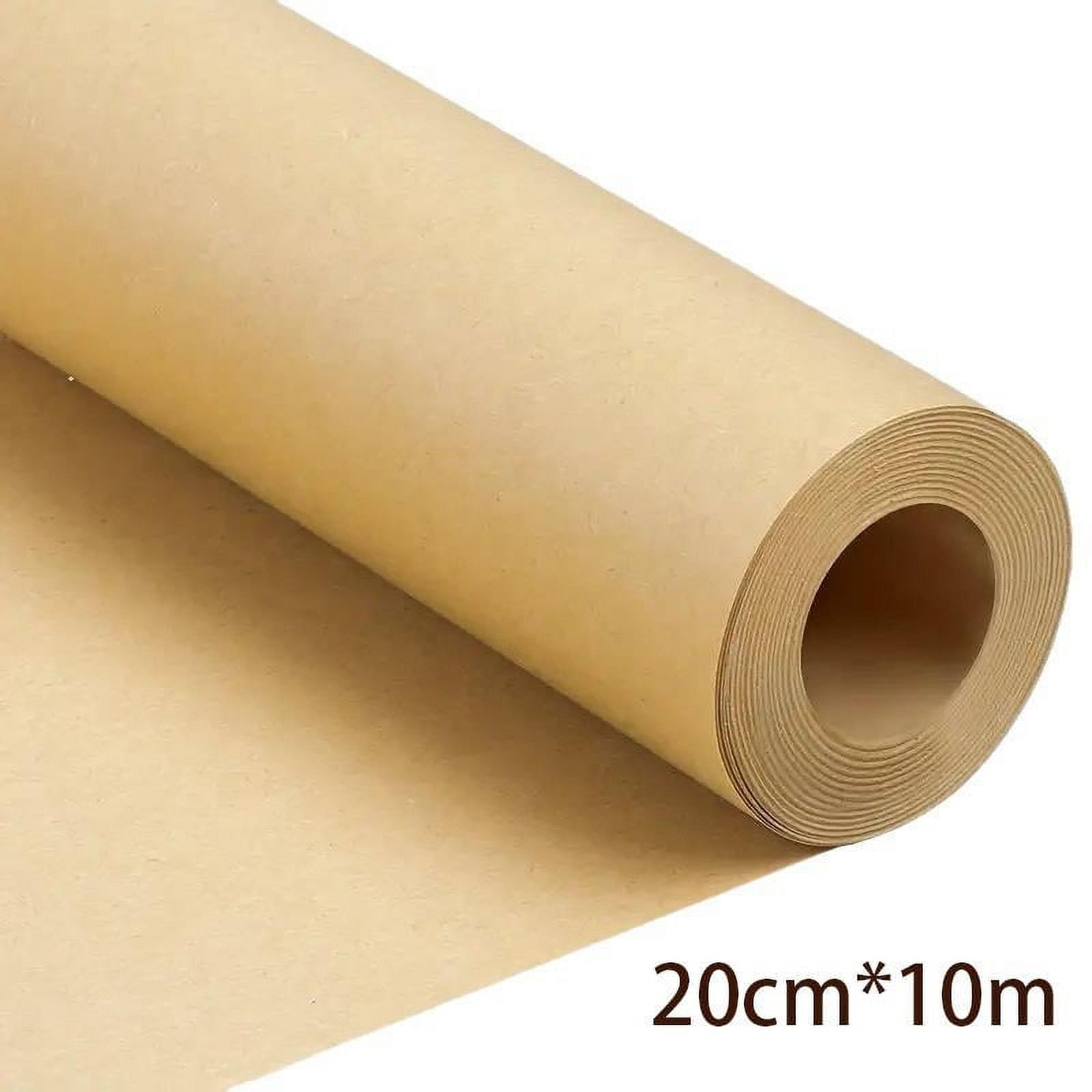 10m Brown Kraft Paper Roll For Gift Wrapping Moving Packing Art Craft ...