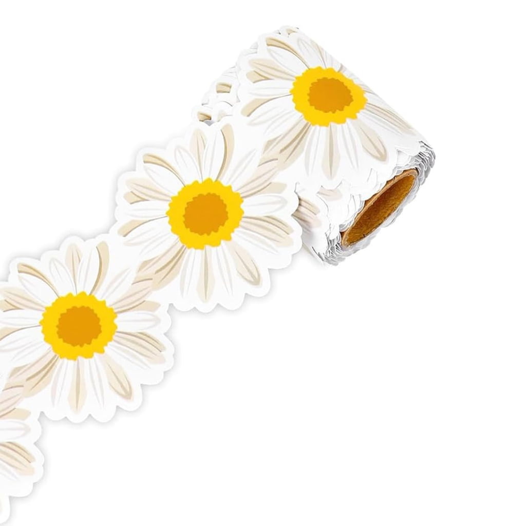 10m Flowers Bulletin Board Borders Sunflowers Decorative Border Trim ...