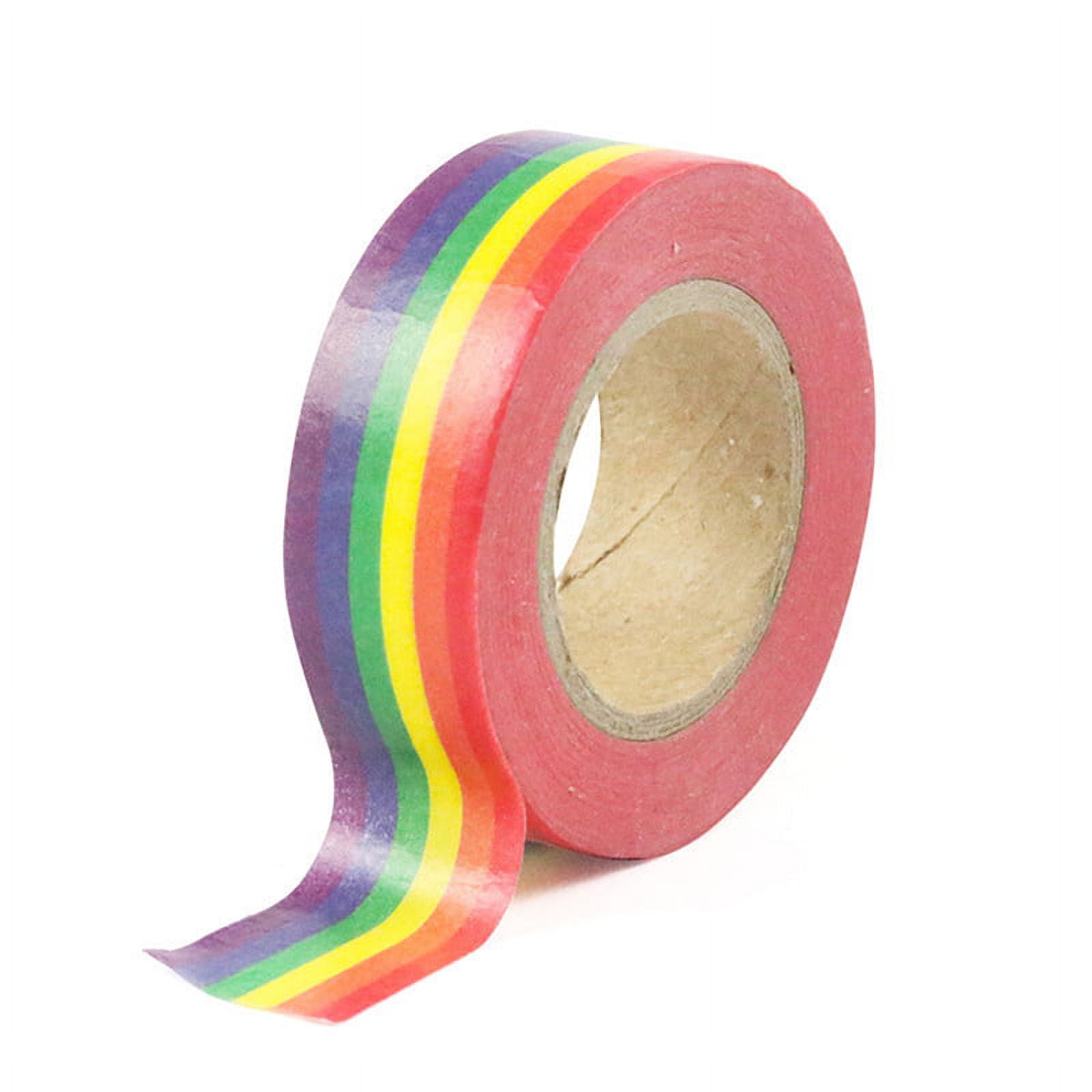 10m/Roll Rainbow Color Sticky Tape Photo Album Scrapbooking Decor ...