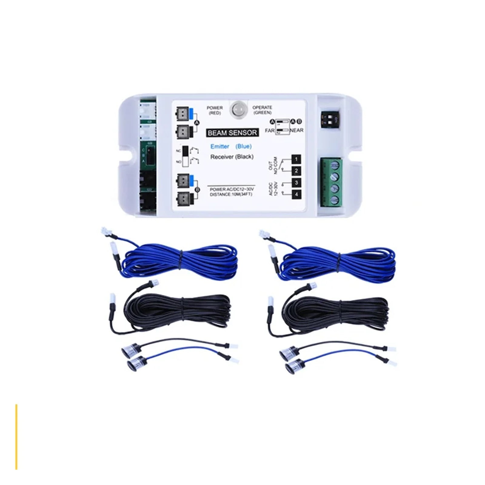 10m Singel Beam Automatic Sliding Door Gate Opener Safety Sensor Beams ...