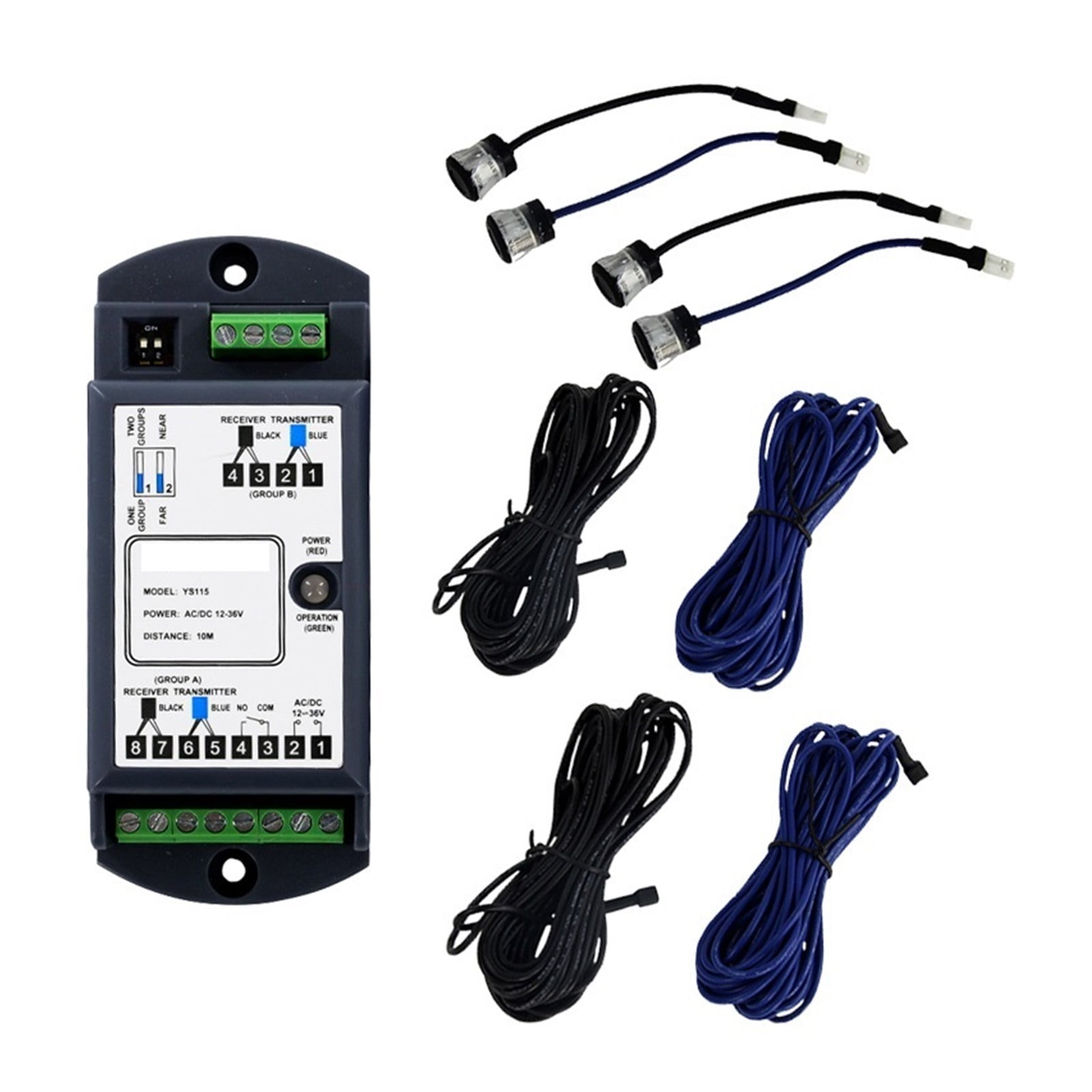 10m Singel Beam Automatic Sliding Door Gate Opener Safety Sensor Beams ...