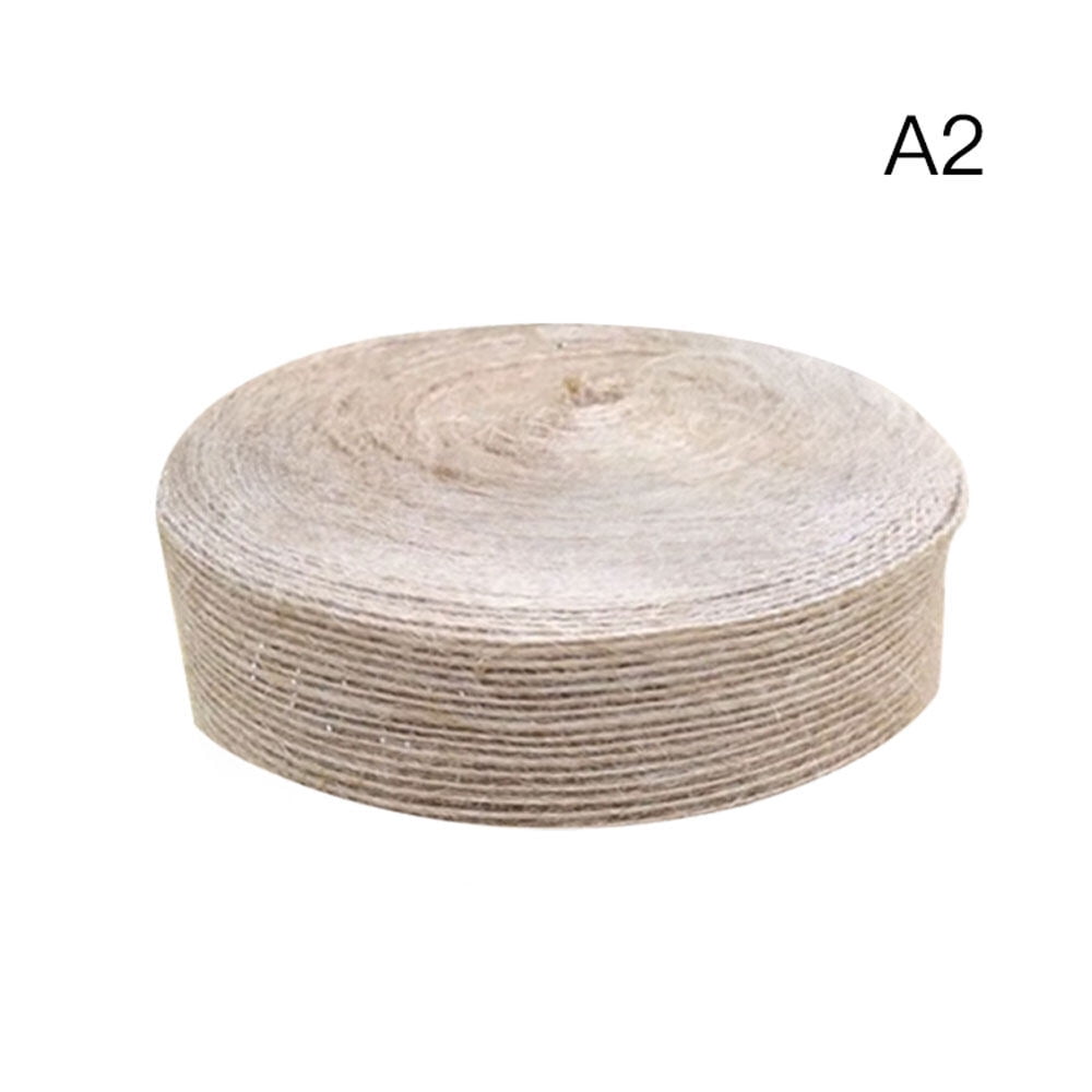 10m/roll Natural Vintage Jute Hessian Burlap Ribbon DIY Handmade Gift ...