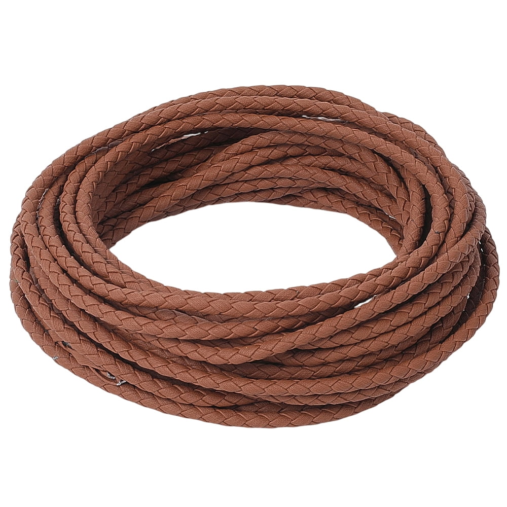 10m x 3mm Round Leather Cords Saddle Brown Bolo Tie Strings Leather ...