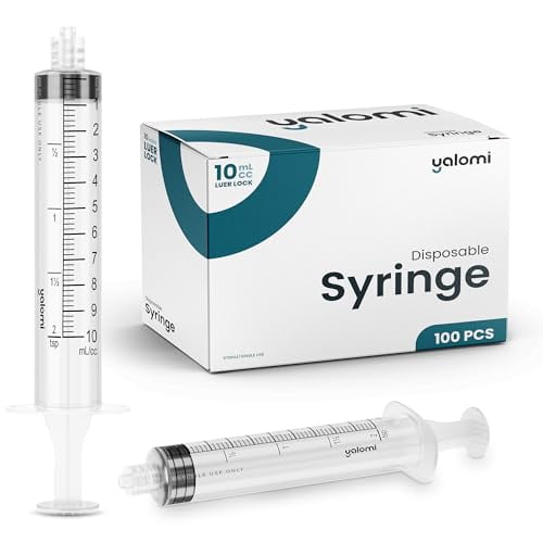 10mL Luer Lock Syringe (No Needle) | Sterile & Individually Wrapped ...