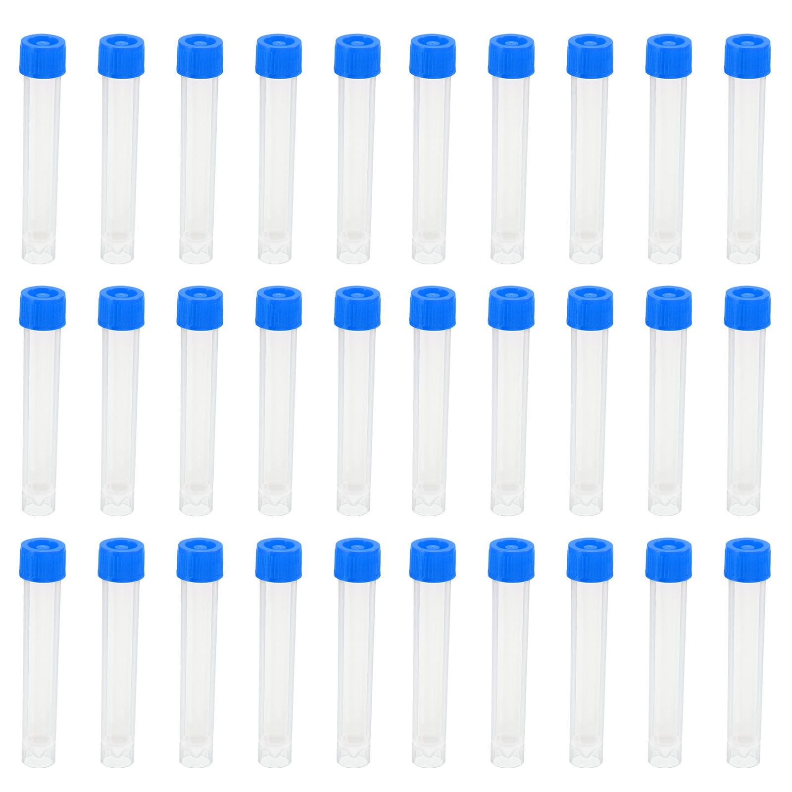 10mL Plastic Test Tubes, 80 Pack Frozen Test Tube Graduated Vial ...