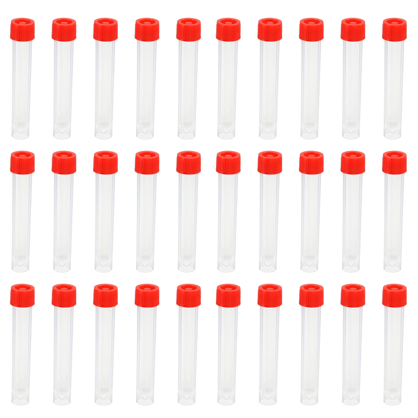 10mL Plastic Test Tubes, 80 Pack Frozen Test Tube Graduated Vial ...