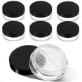 10ml/0.34oz Empty Powder Containers, HYG 6 Pack Black Refillable Travel ...