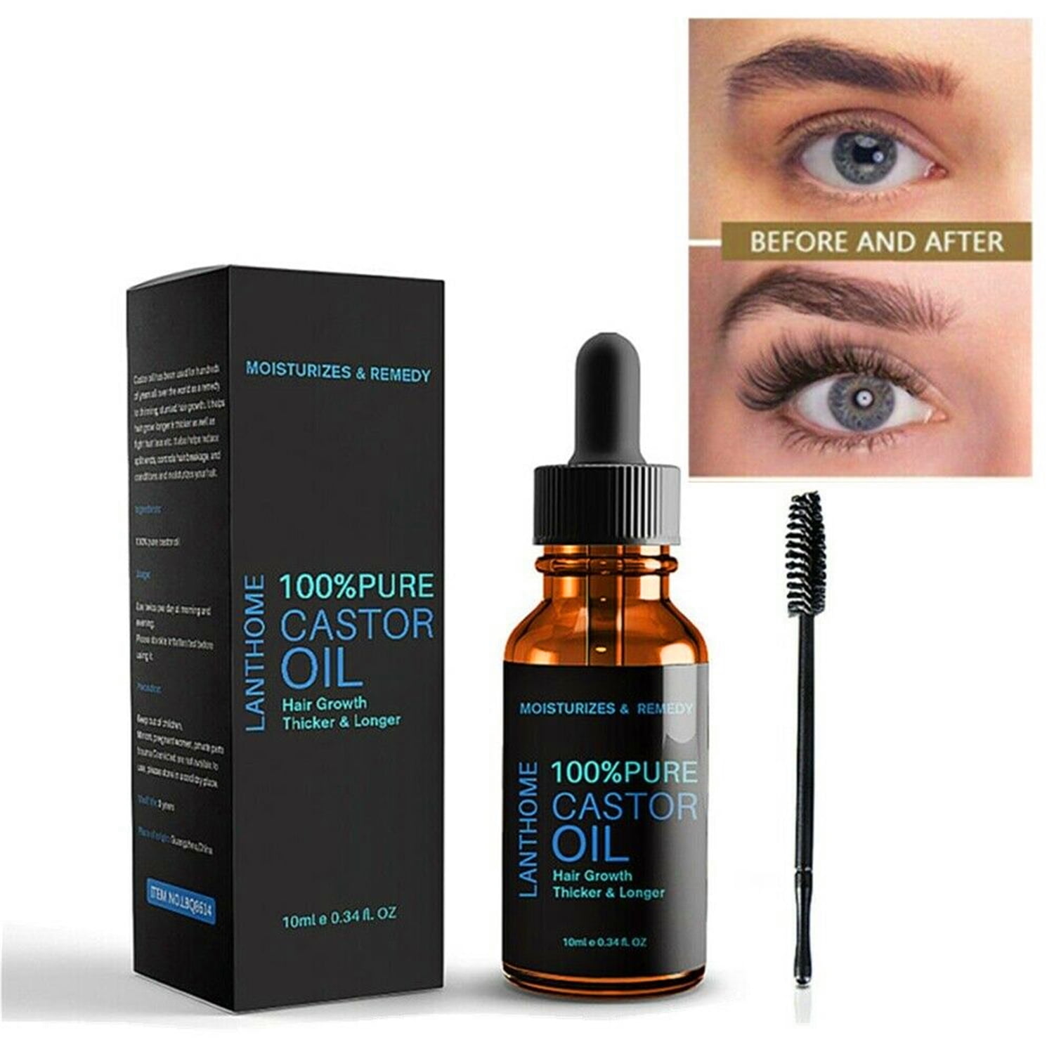 10ml Castor Oil Lash Essence For Eyelashes Eyebrows
