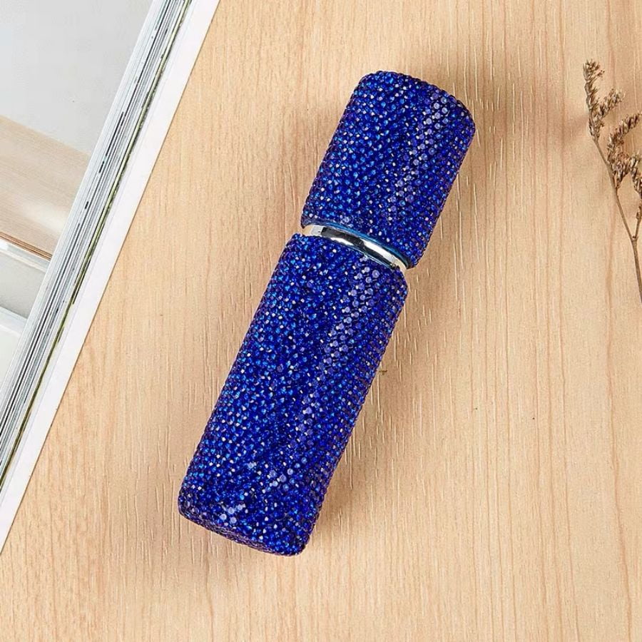 10ml Diamond Perfume Spray Bottle – Blue, Luxurious, Travel-Friendly ...
