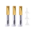 10ml Empty Mascara Tube with Eyelash Wand, Eyeliner Container with Gold ...