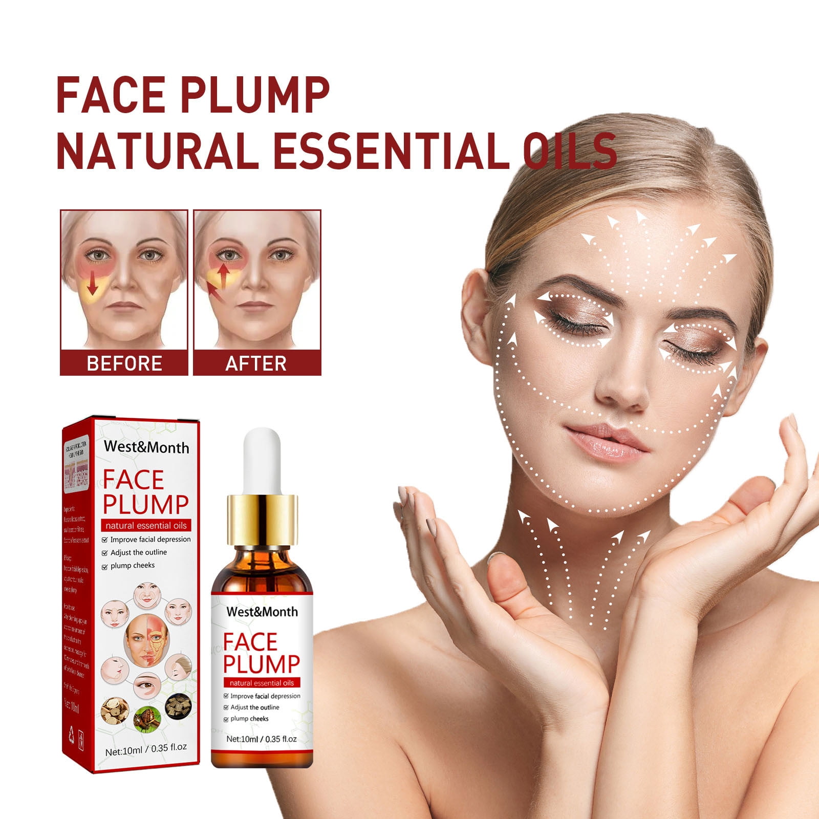10ml Facial Serum Essence Pure Plant Extract Skin Moisturizing High ...