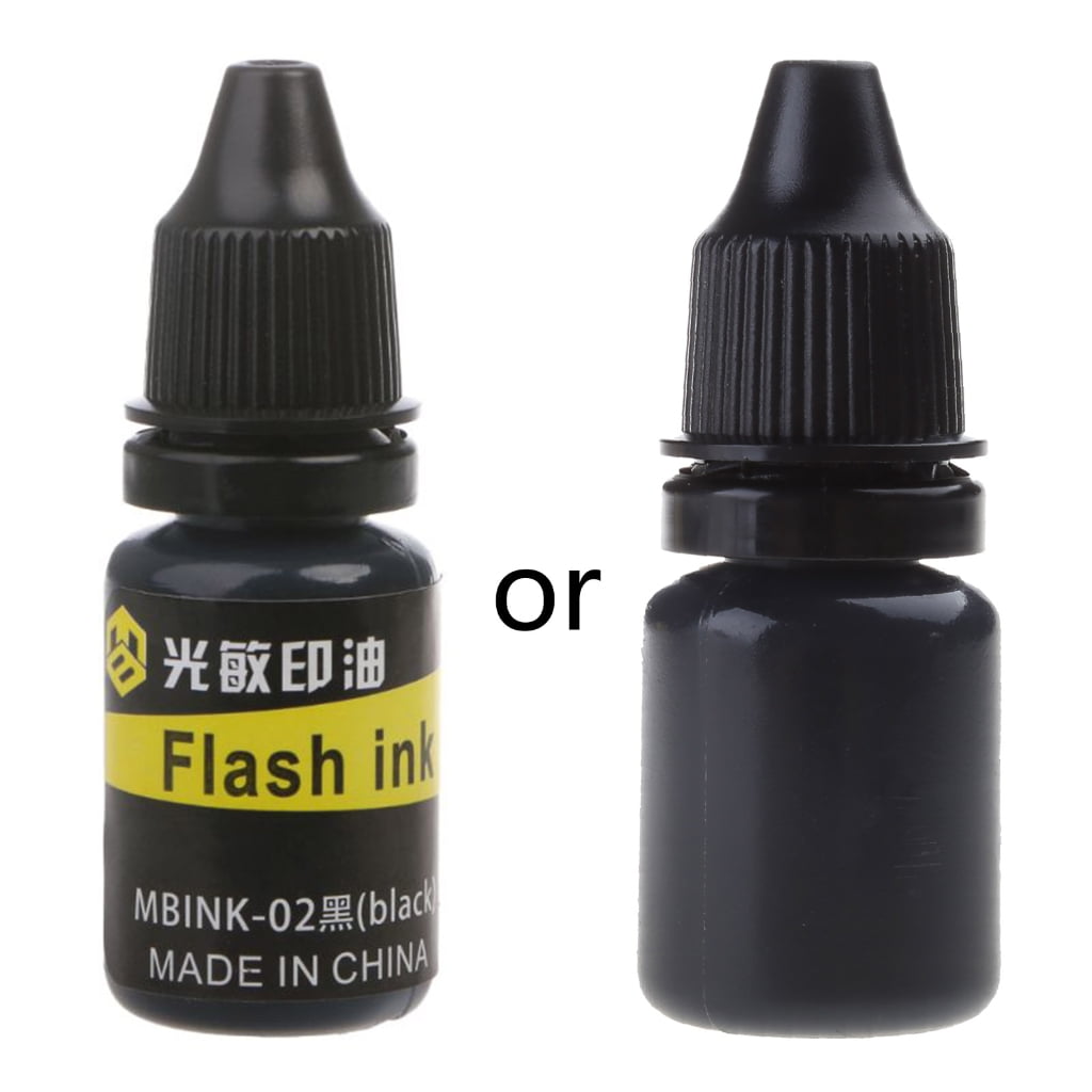 10ml Flash Refill Ink For Photosensitive Seal Stamp Oil Stamping ...