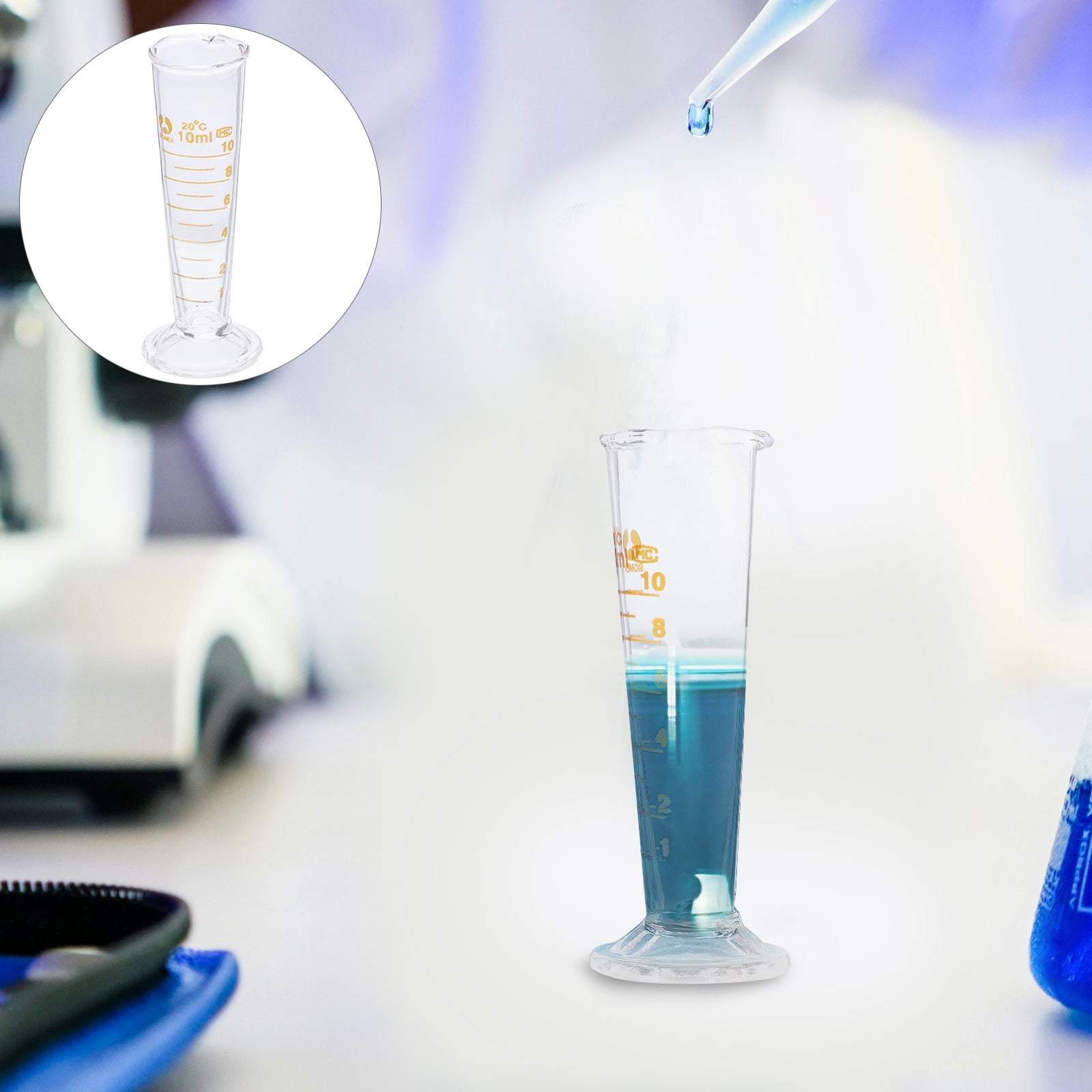 SEWCHICS Transparent Glass Beaker 10ml for Measuring Fluids in ...