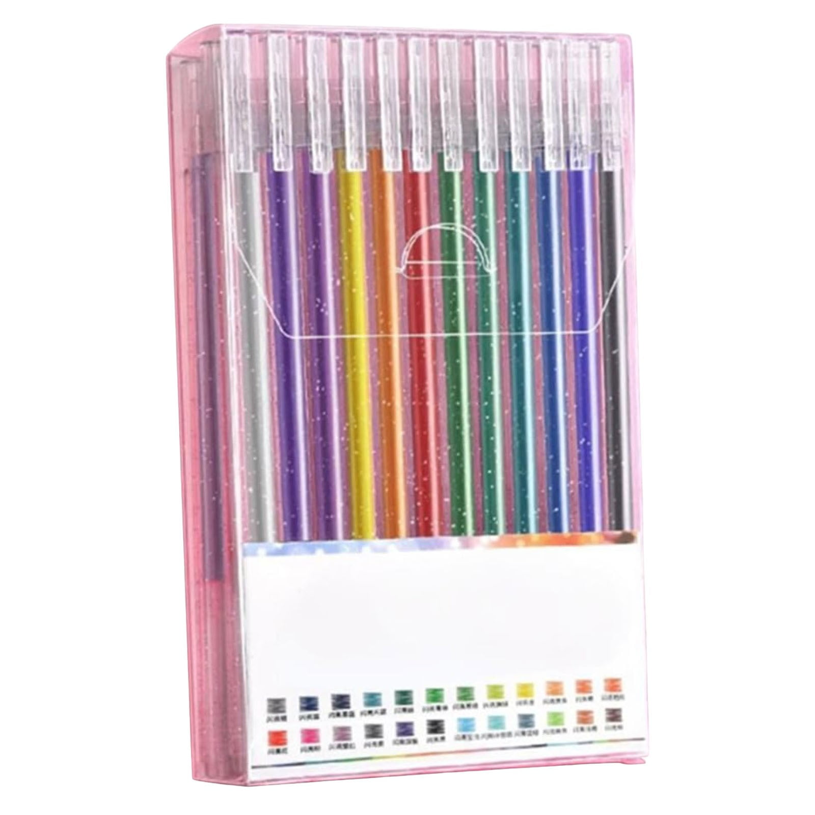 10ml Glitter Gel Pen Set 1.0mm Tip Coloring Gel Pens Glitter Colour ...