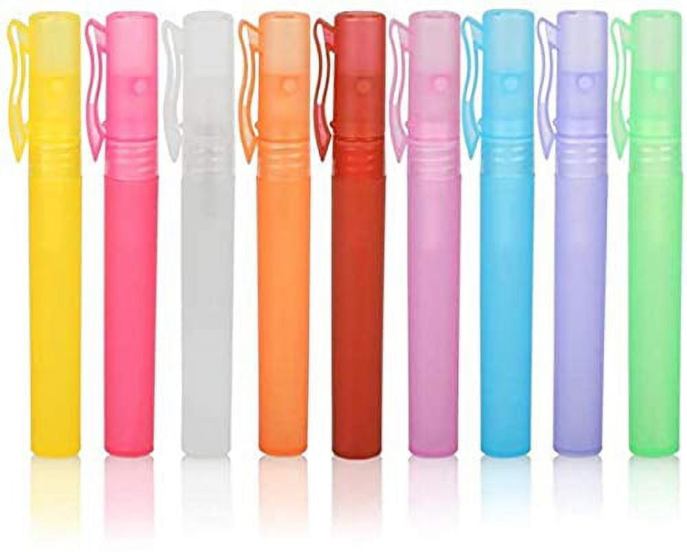 10ml Pen Clip Fine Mist,10 Pcs Plastic Frosted Atomizer Vials Empty ...