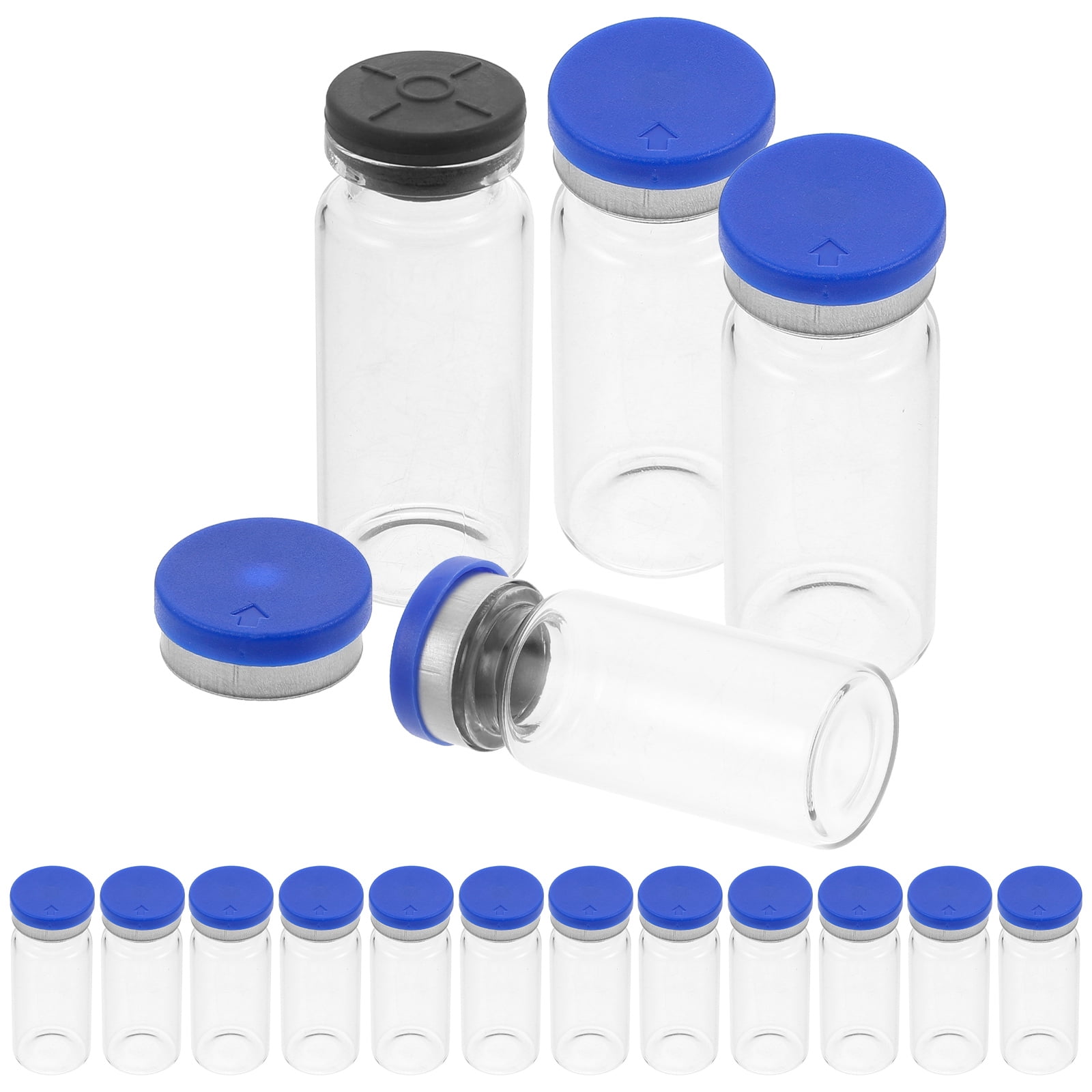 10ml Transparent Vials- Transparent Glass Headspace Vials, Clear Flat ...