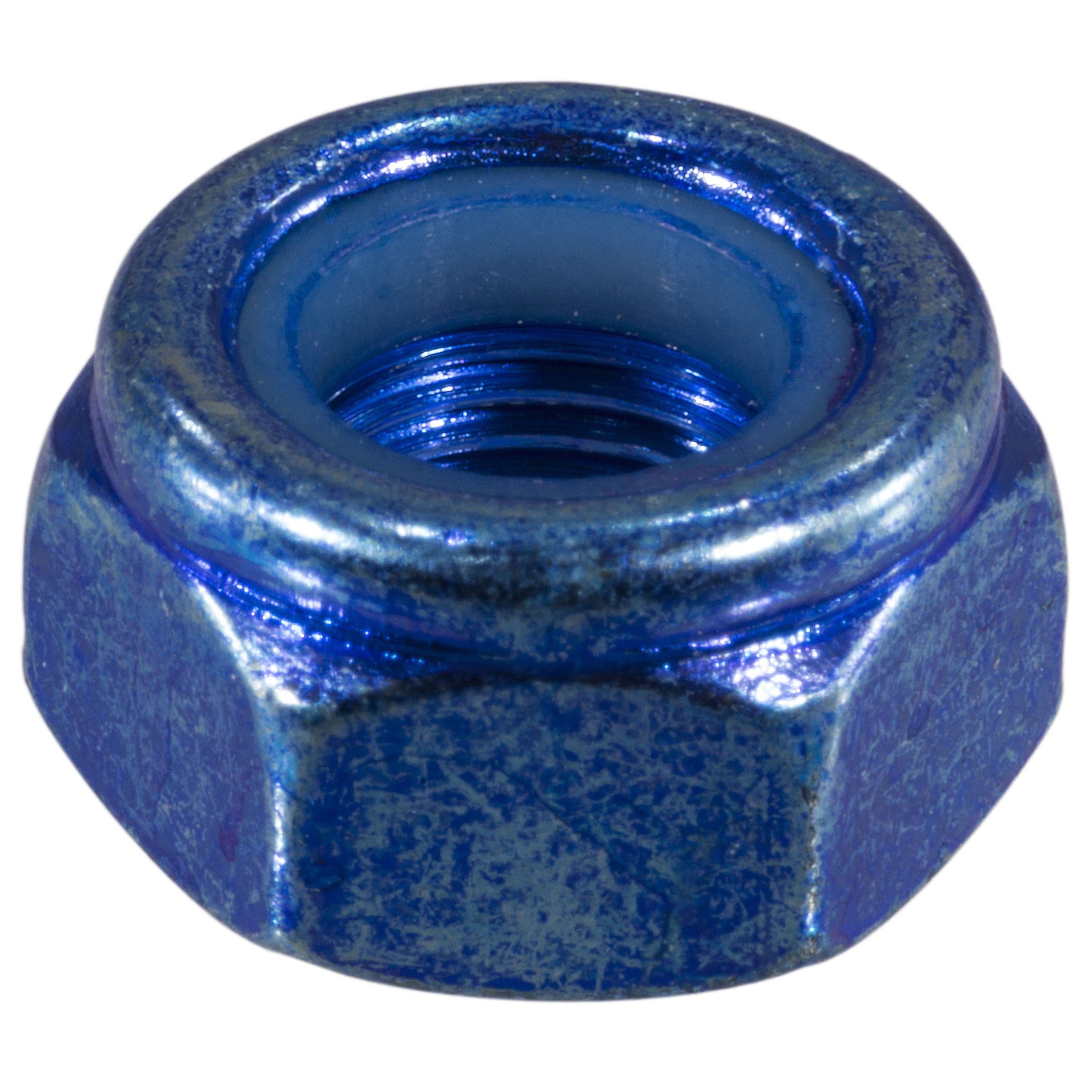 10mm-1.0 Zinc Plated Class 8 Steel Extra Fine Thread Nylon Insert Lock ...